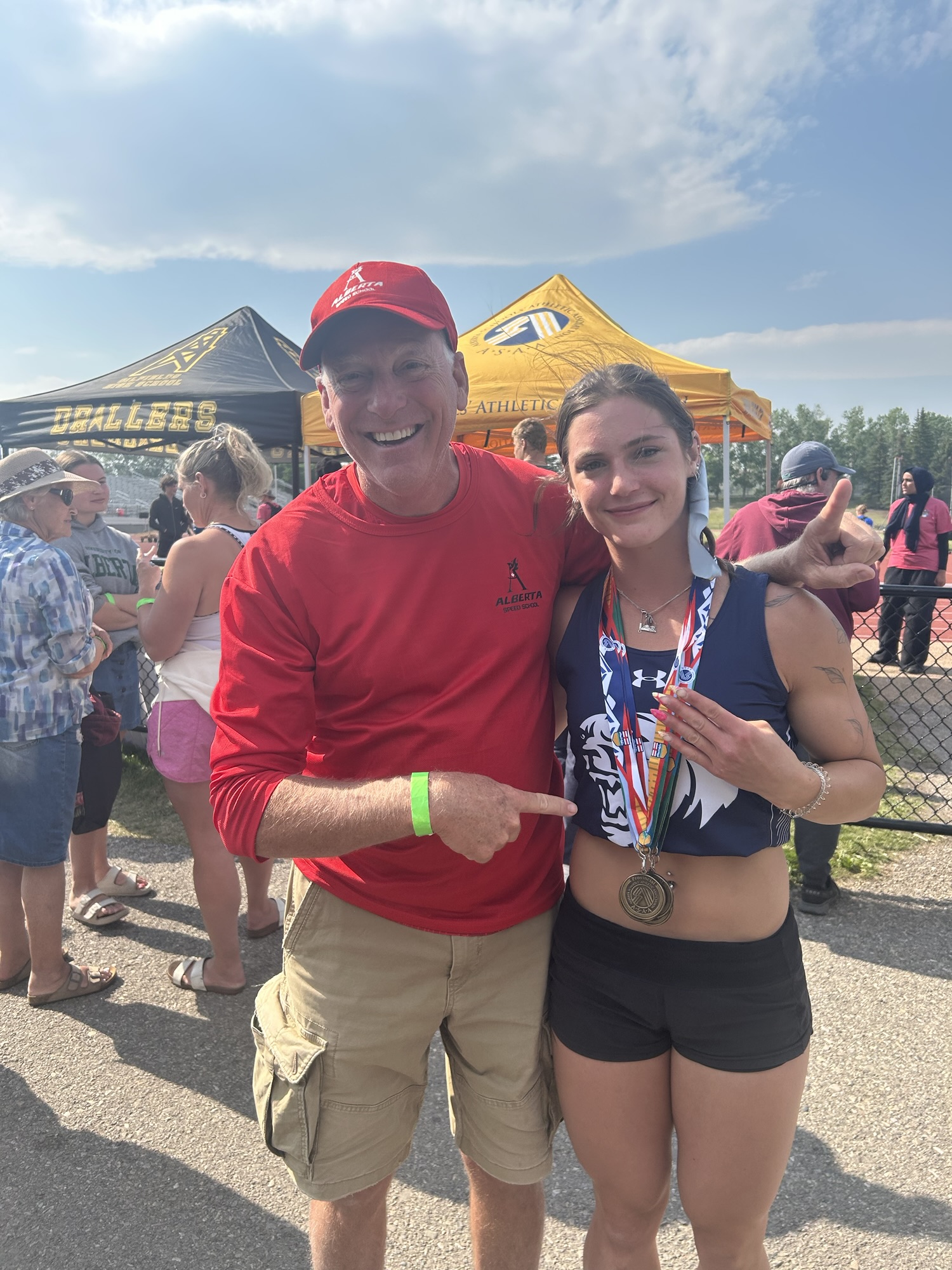 High Performance Coach Ronald Hewer & ASAA 4 x Gold medal winner Cassidy Bouchard. – Alberta ...